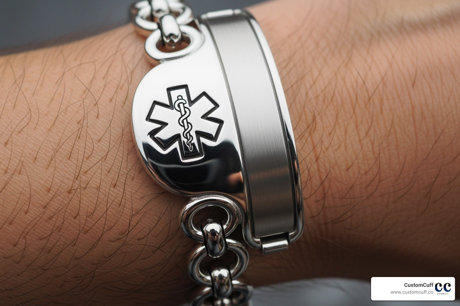 Stay Safe, Look Great: Engraved Medical Alert & ID Bracelets – Customcuff