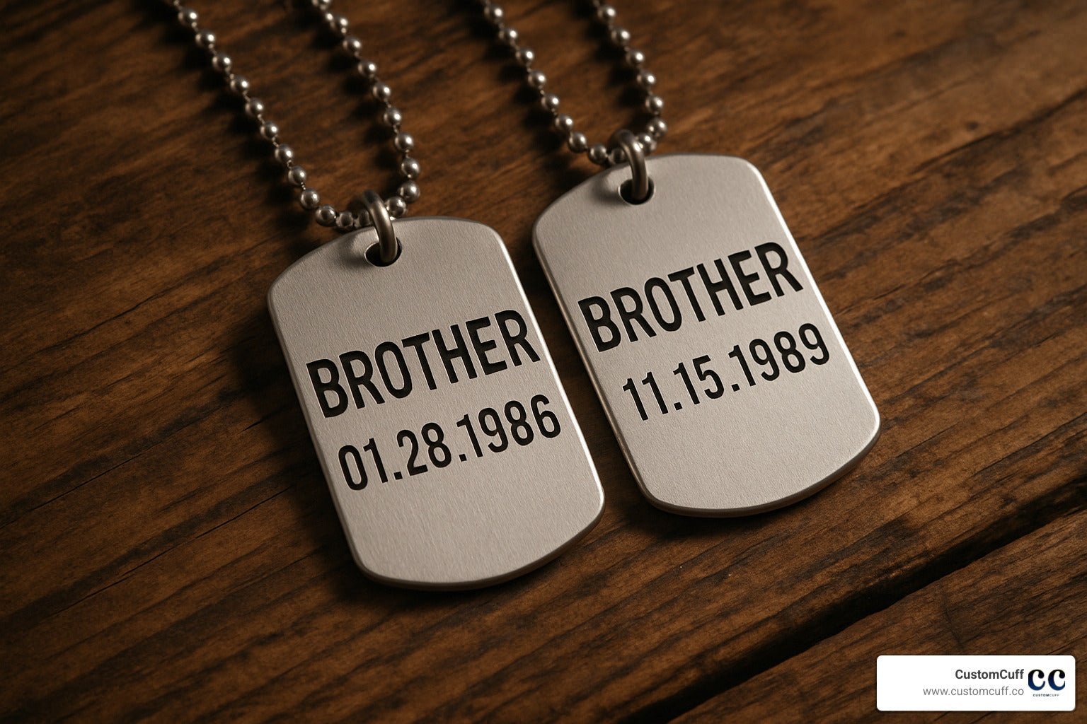 Wear Your Bond Proudly with an Engraved Brother Necklace – Customcuff